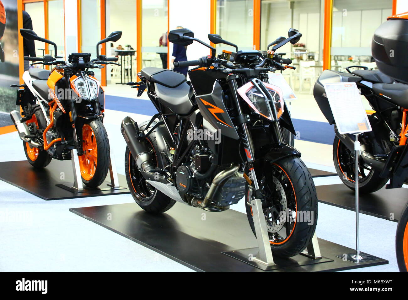 Nadarzyn/Warsaw, Poland. 02nd Mar, 2018. Motorcyle Show opens at PTAK ...