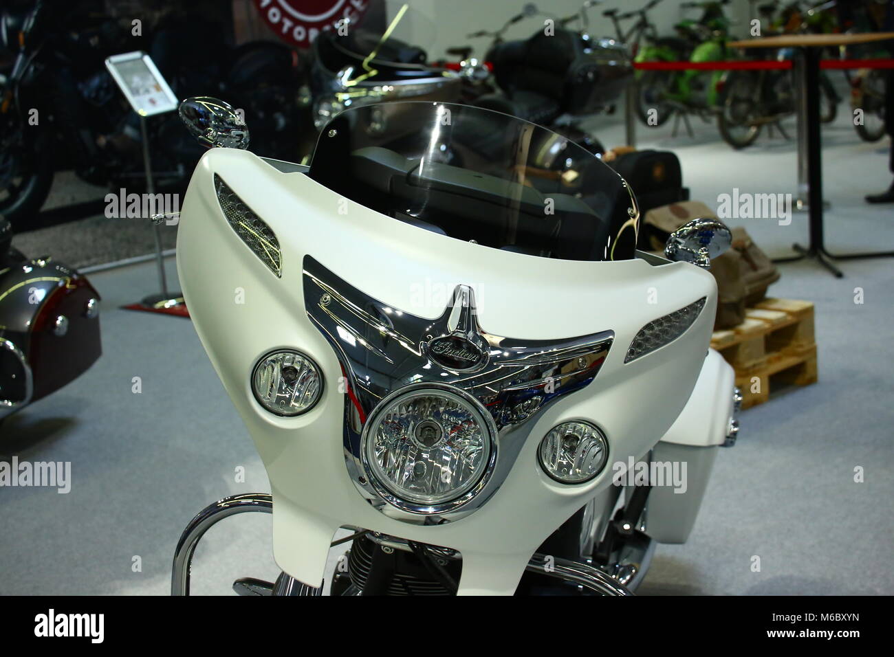 Nadarzyn/Warsaw, Poland. 02nd Mar, 2018. Motorcyle Show opens at PTAK ...