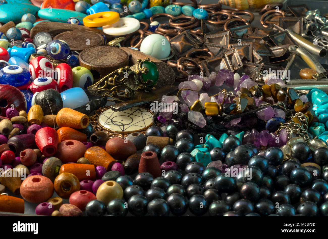 Pile Of Beaded Jewelry