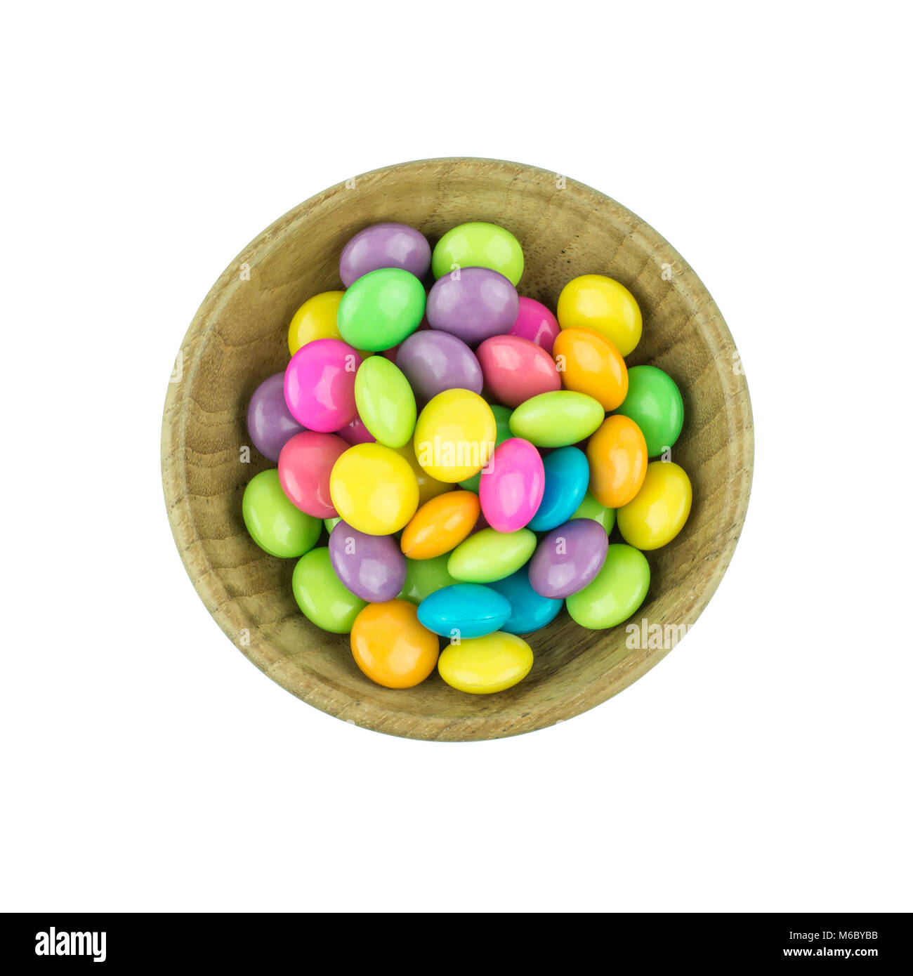 colorful chocolate coated candy isolated on white background Stock ...