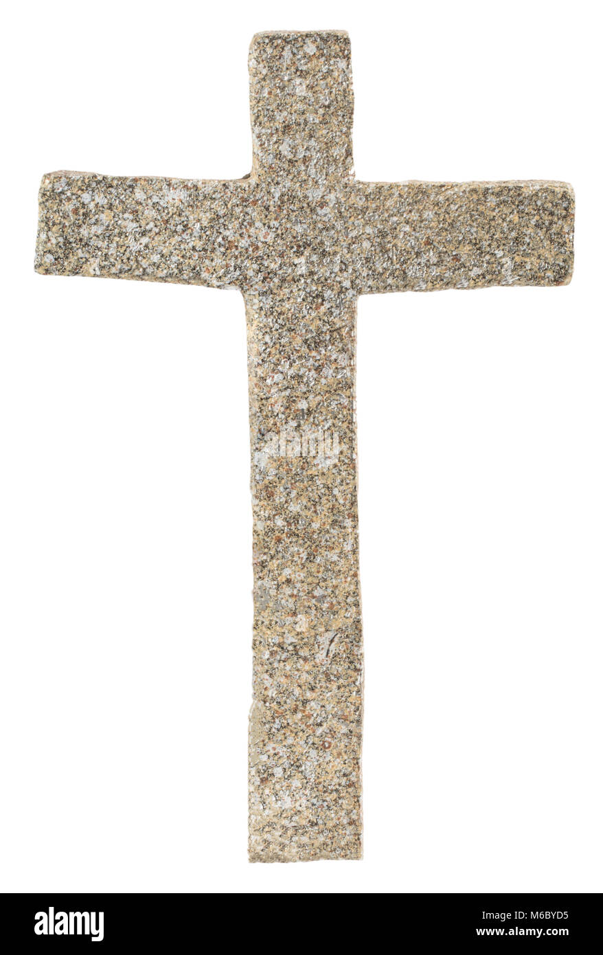 Stone christian cross isolated Cut Out Stock Images & Pictures - Alamy