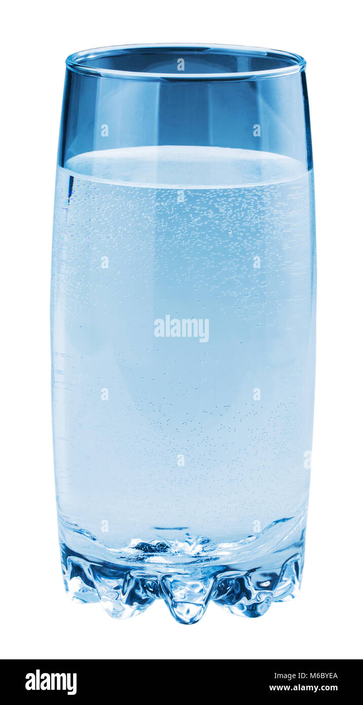 Glass with water isolated on white background Stock Photo - Alamy