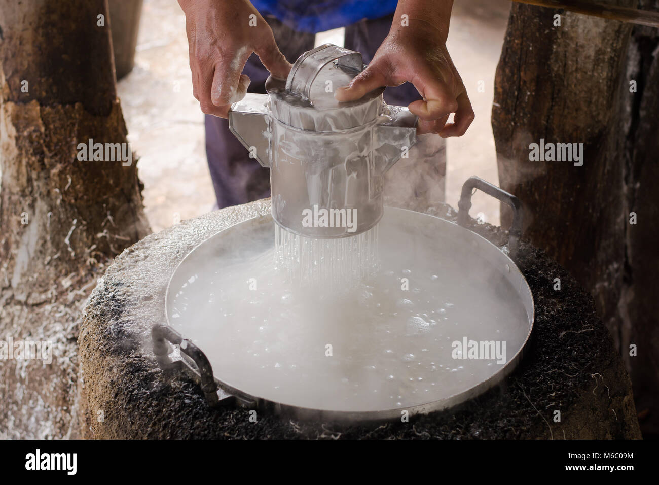 boiled Thai rice vermicelli Stock Photo - Alamy