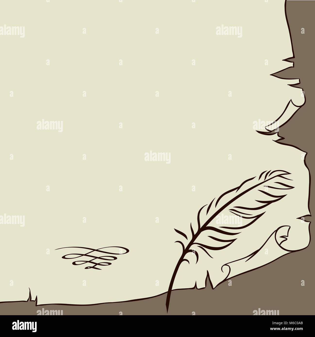 Old scroll page background for your designs and messages Stock Vector ...