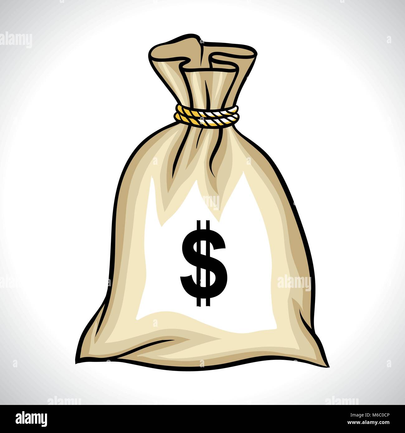 Money bag with dollar sign vector illustration Stock Vector Image & Art ...