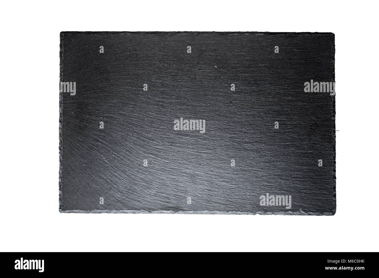 black slate board for serving isolated, top view Stock Photo - Alamy