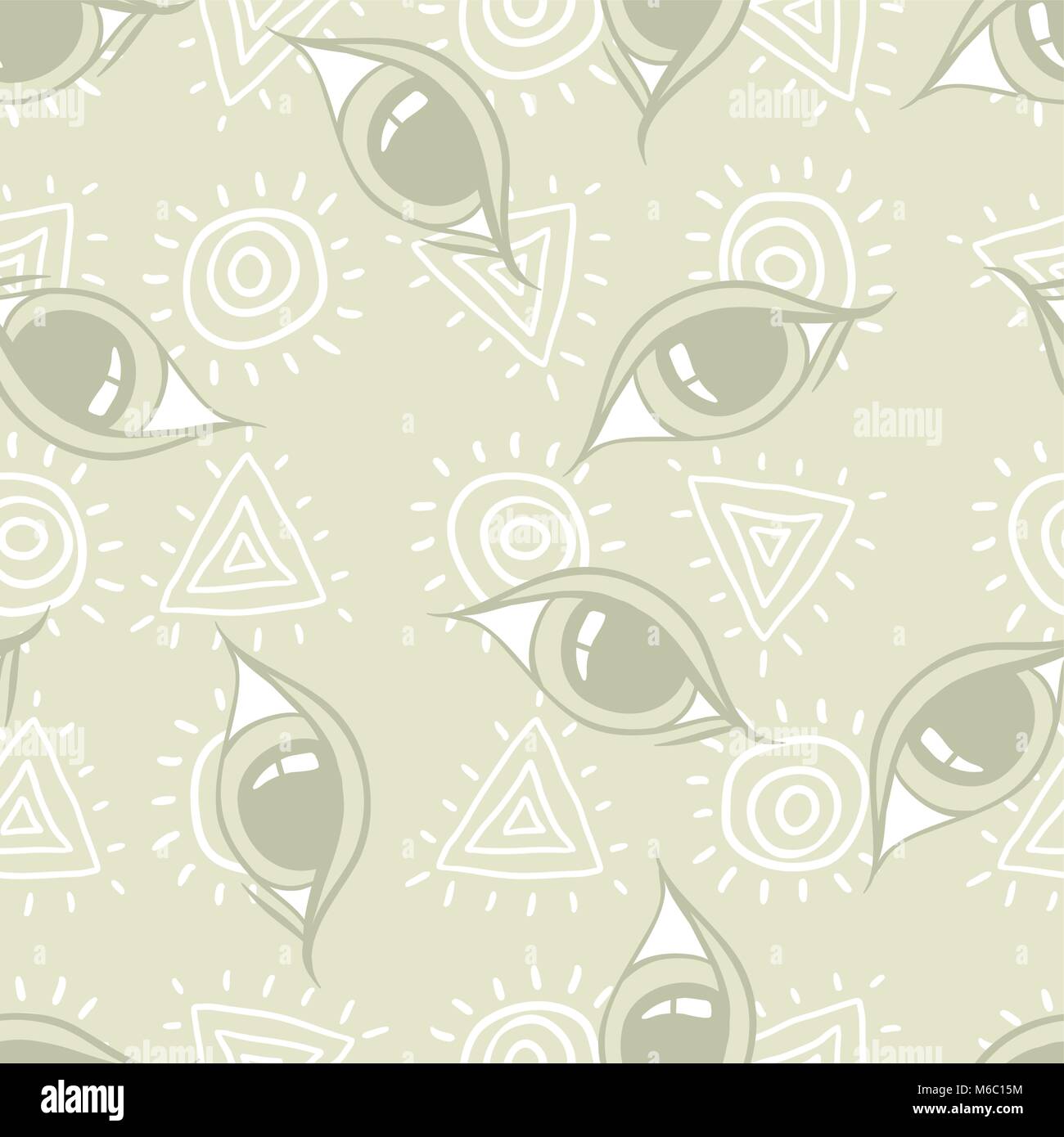 Seamless texture with abstract sun. Vector illustration Stock Vector ...