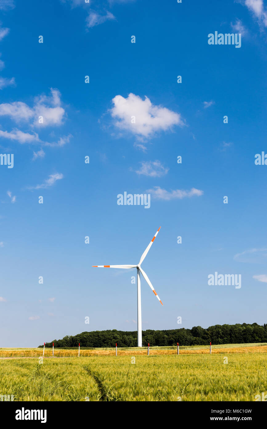 Wind turbine cloudy sky hi-res stock photography and images - Alamy
