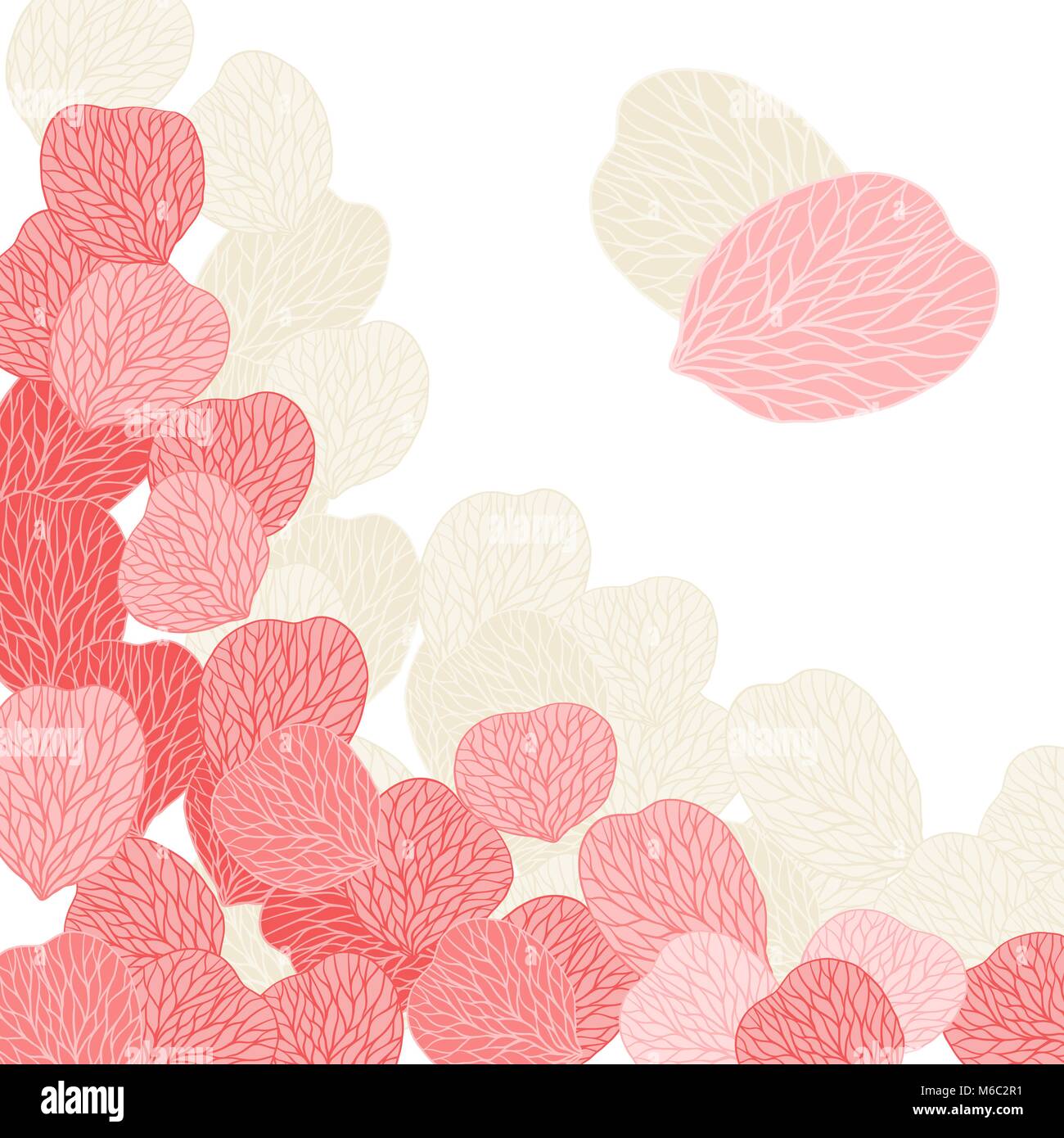 Background of pink flower petals. Vector illustranion Stock Vector ...