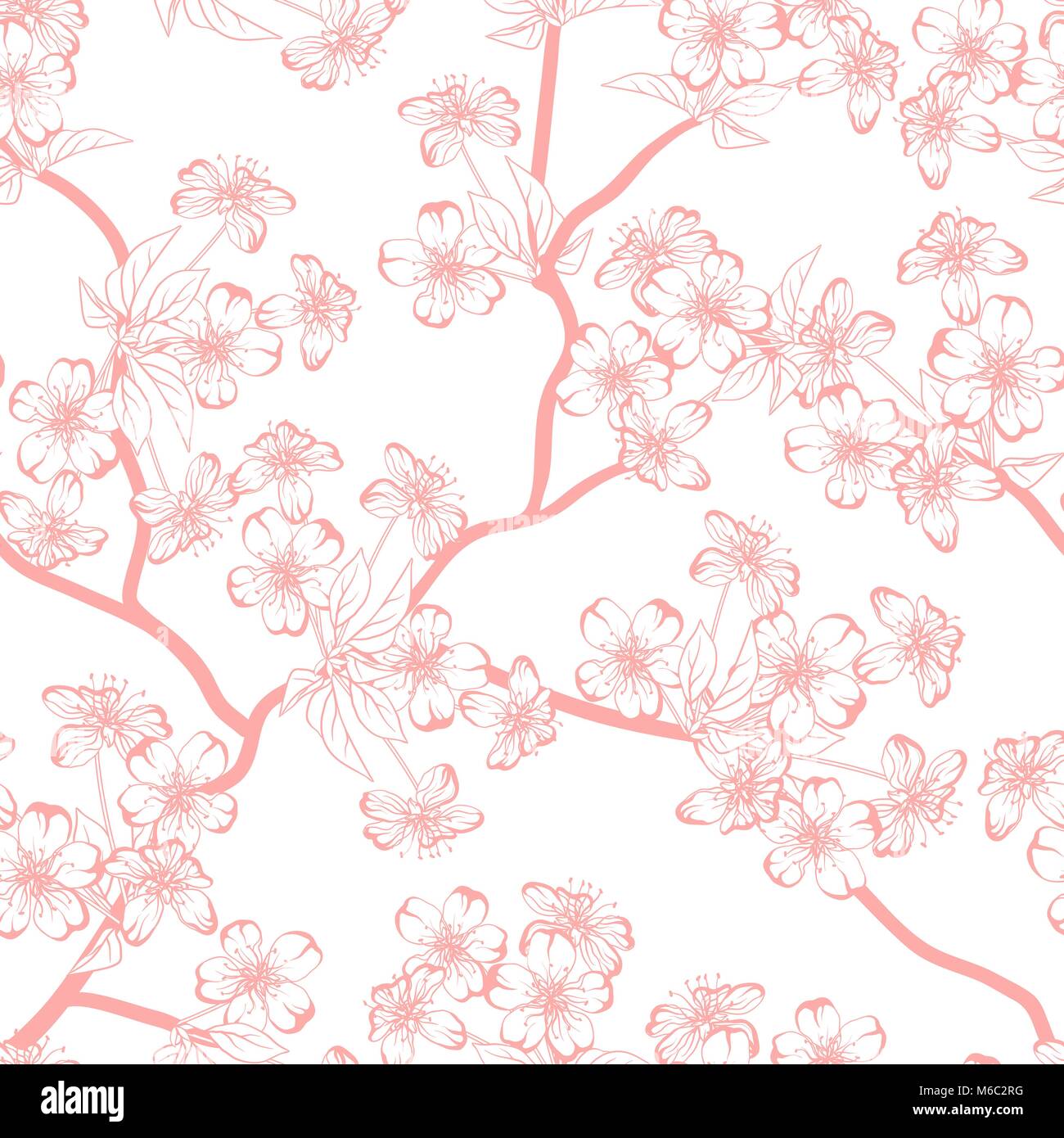 Cherry Blossom Pattern Vector