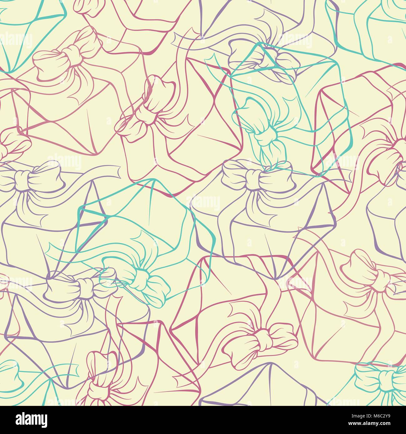 Seamless pattern with gift boxes. Vector texture Stock Vector Image ...