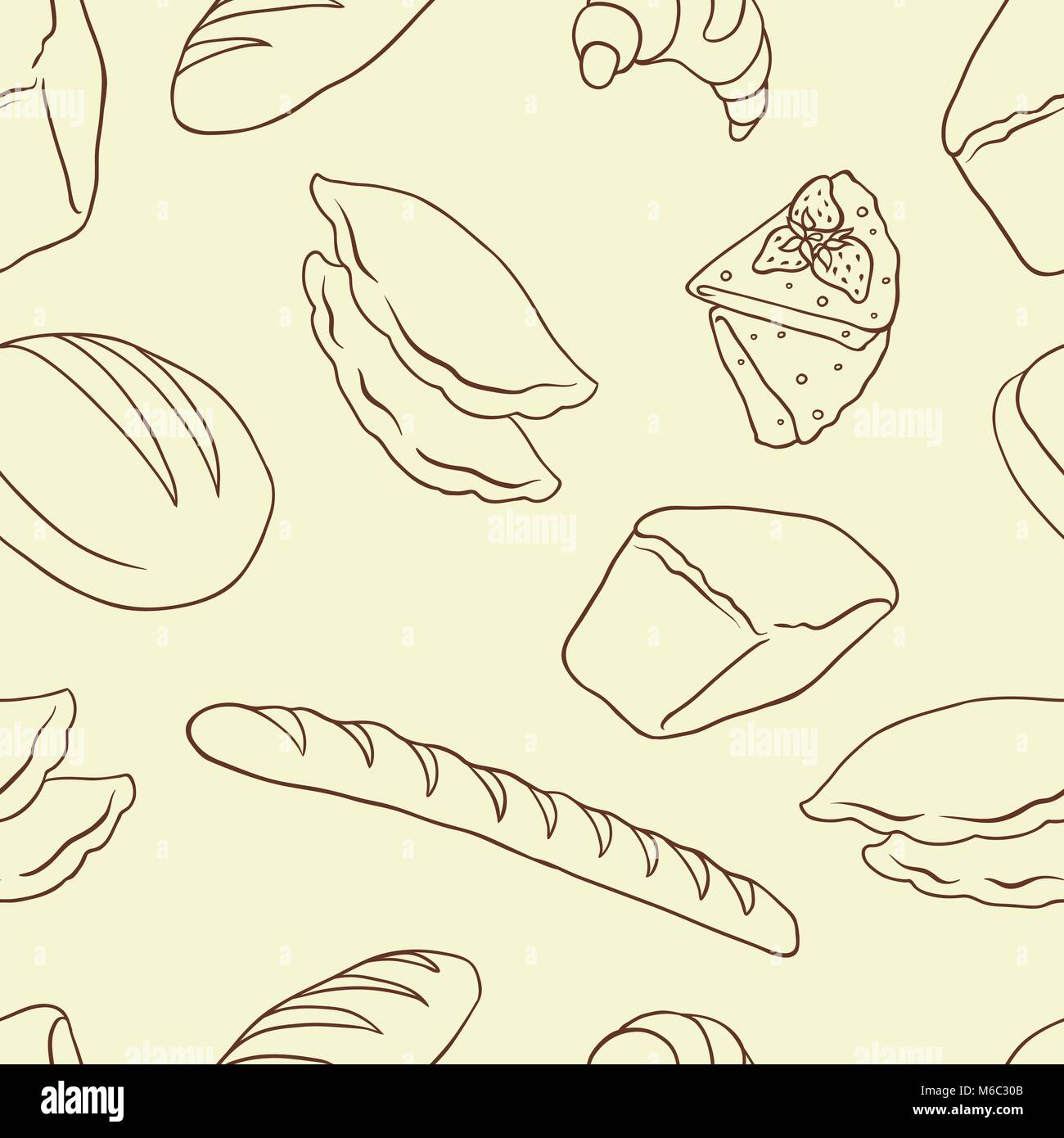 Vector background on the Bread theme Stock Vector Image & Art - Alamy