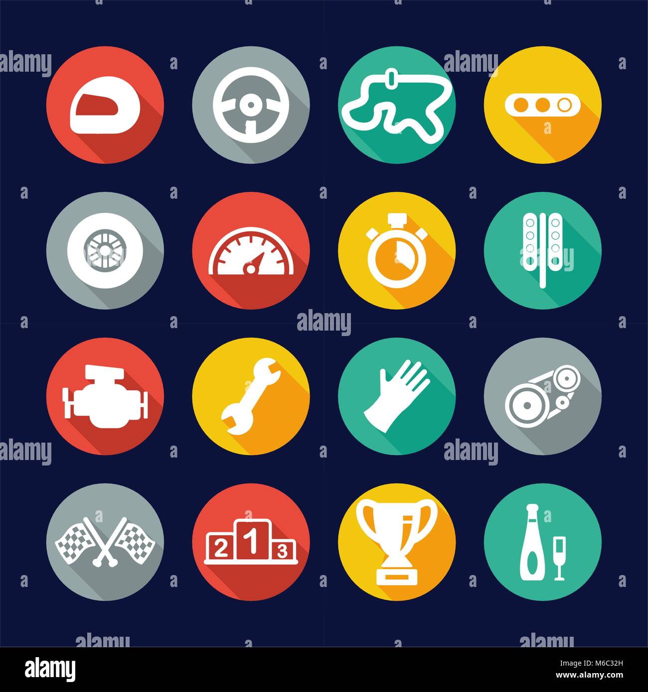 Racing driver celebration Stock Vector Images - Alamy