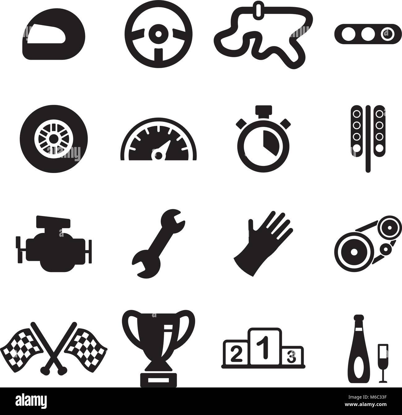 Drag racing car engine Stock Vector Images - Alamy