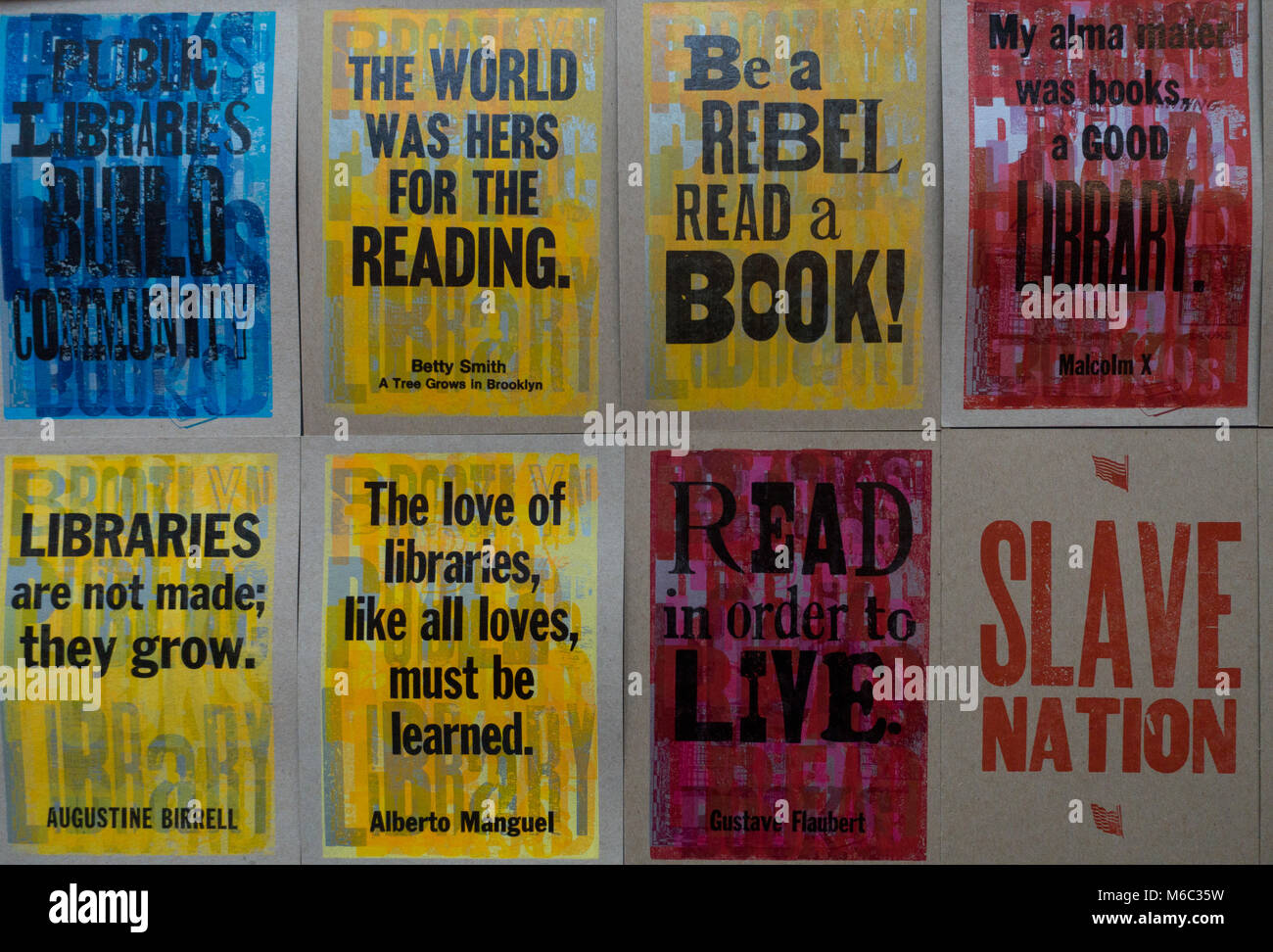 Library poster hi-res stock photography and images - Alamy