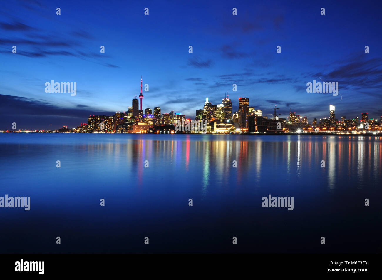 Toronto skyline from Polson Pier Stock Photo - Alamy