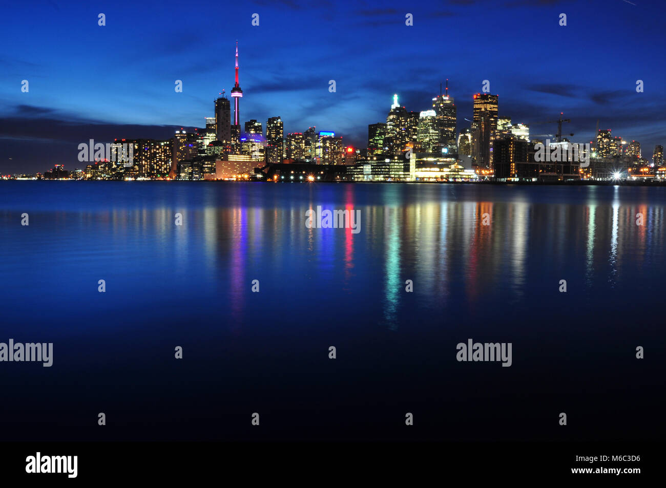 Toronto skyline from Polson Pier Stock Photo - Alamy