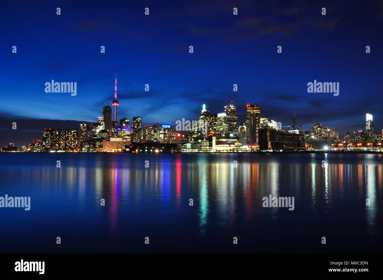 Toronto skyline from Polson Pier Stock Photo - Alamy
