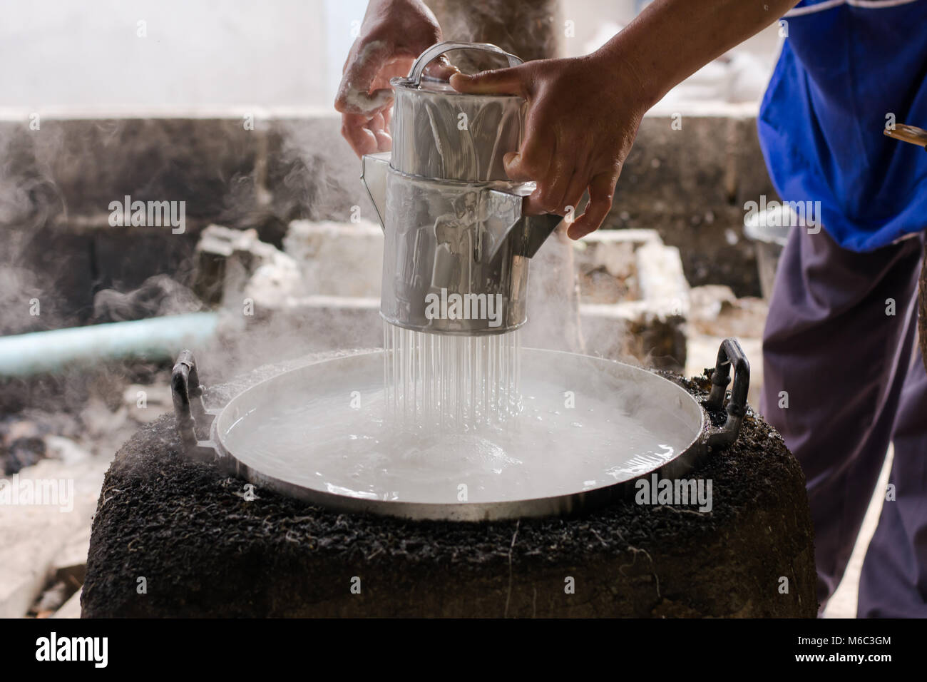 boiled Thai rice vermicelli Stock Photo - Alamy