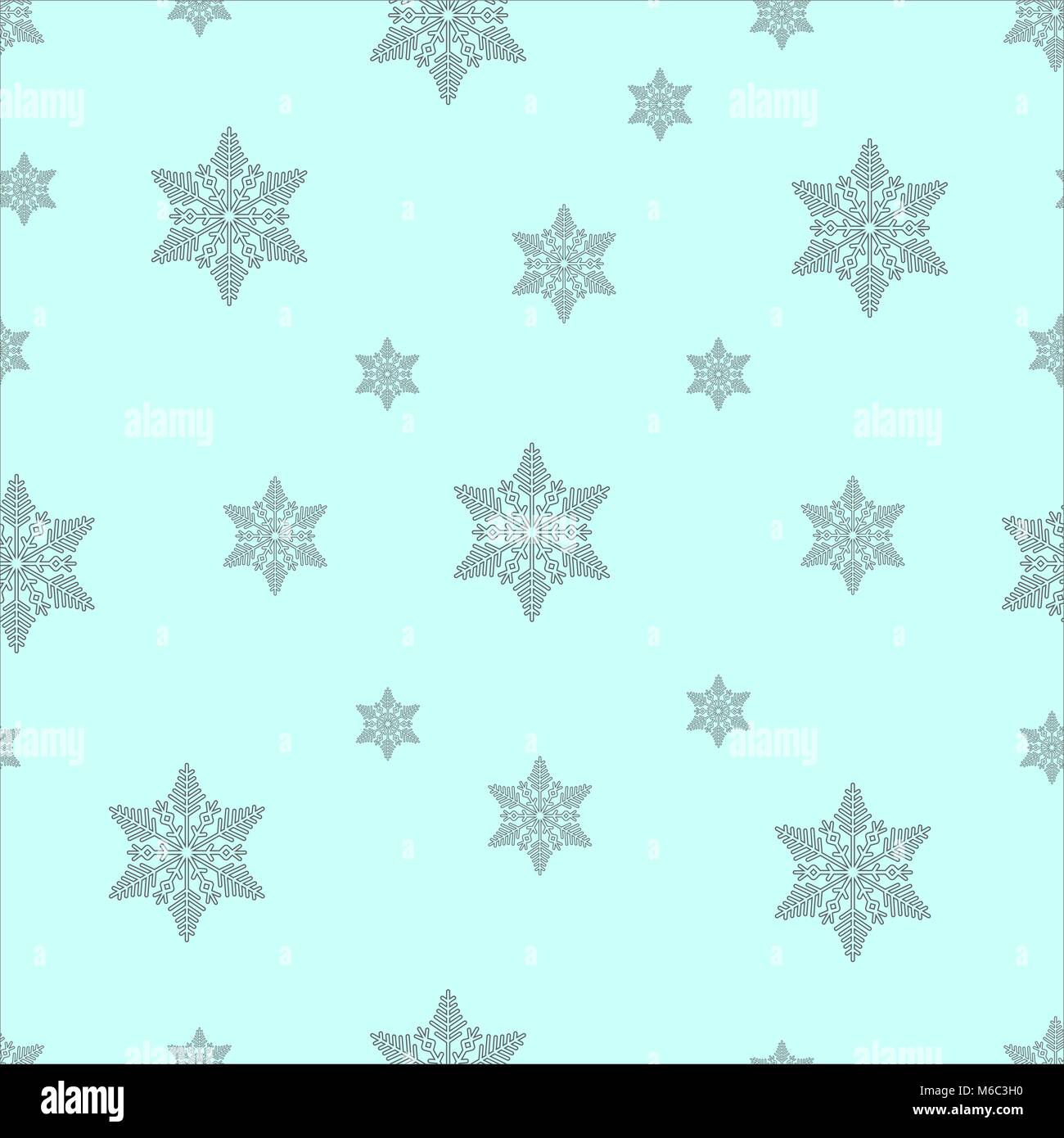 Winter Seamless Snowflake and star seamless Pattern. Vector EPS 10 ...