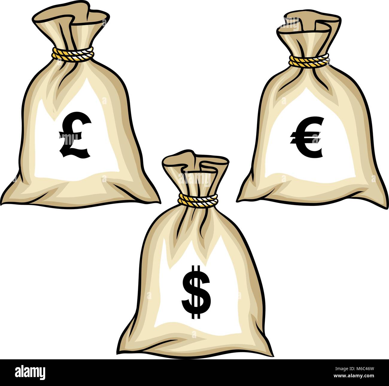 Money bags euro pound hi-res stock photography and images - Alamy