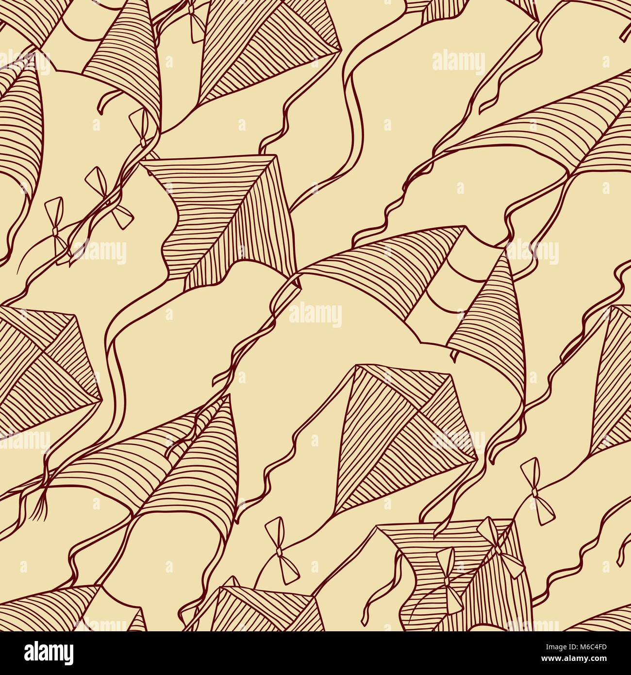 Vector kites for your design. Seamless pattern Stock Vector Image & Art ...