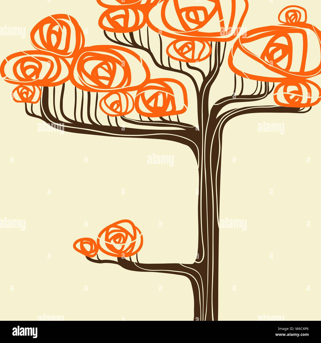 Beautiful autumn tree for your design. Vector illustration Stock Vector ...