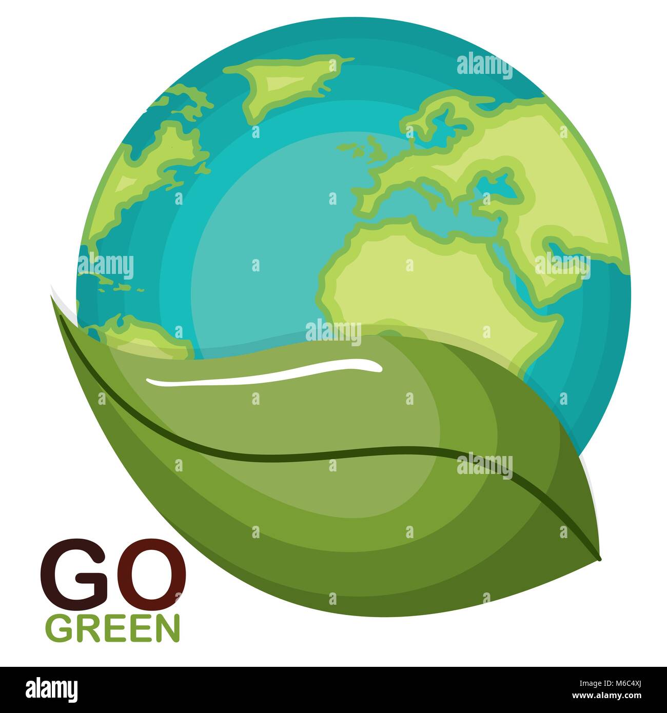 go green world planet Stock Vector Image & Art - Alamy