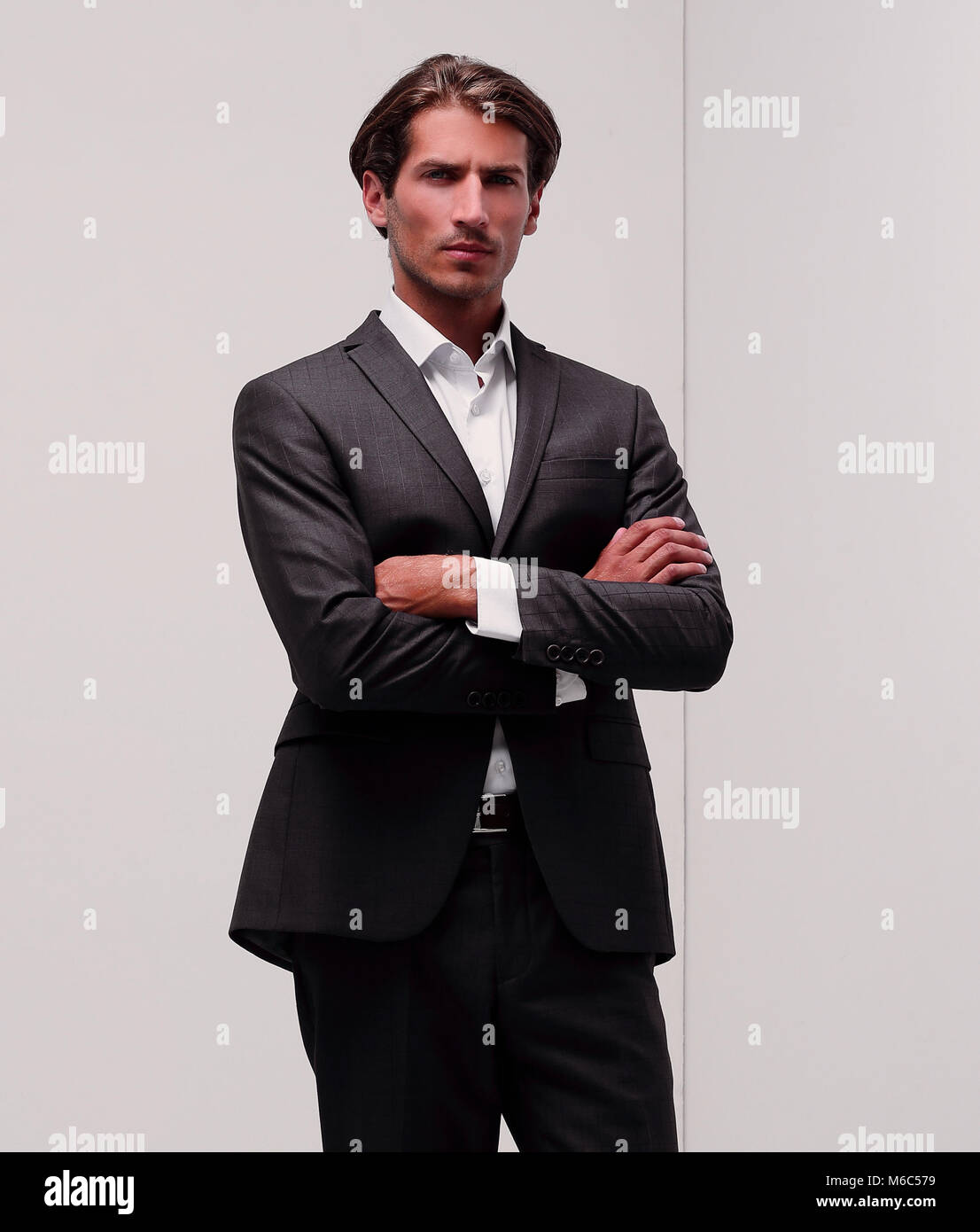 portrait of a serious business man Stock Photo - Alamy