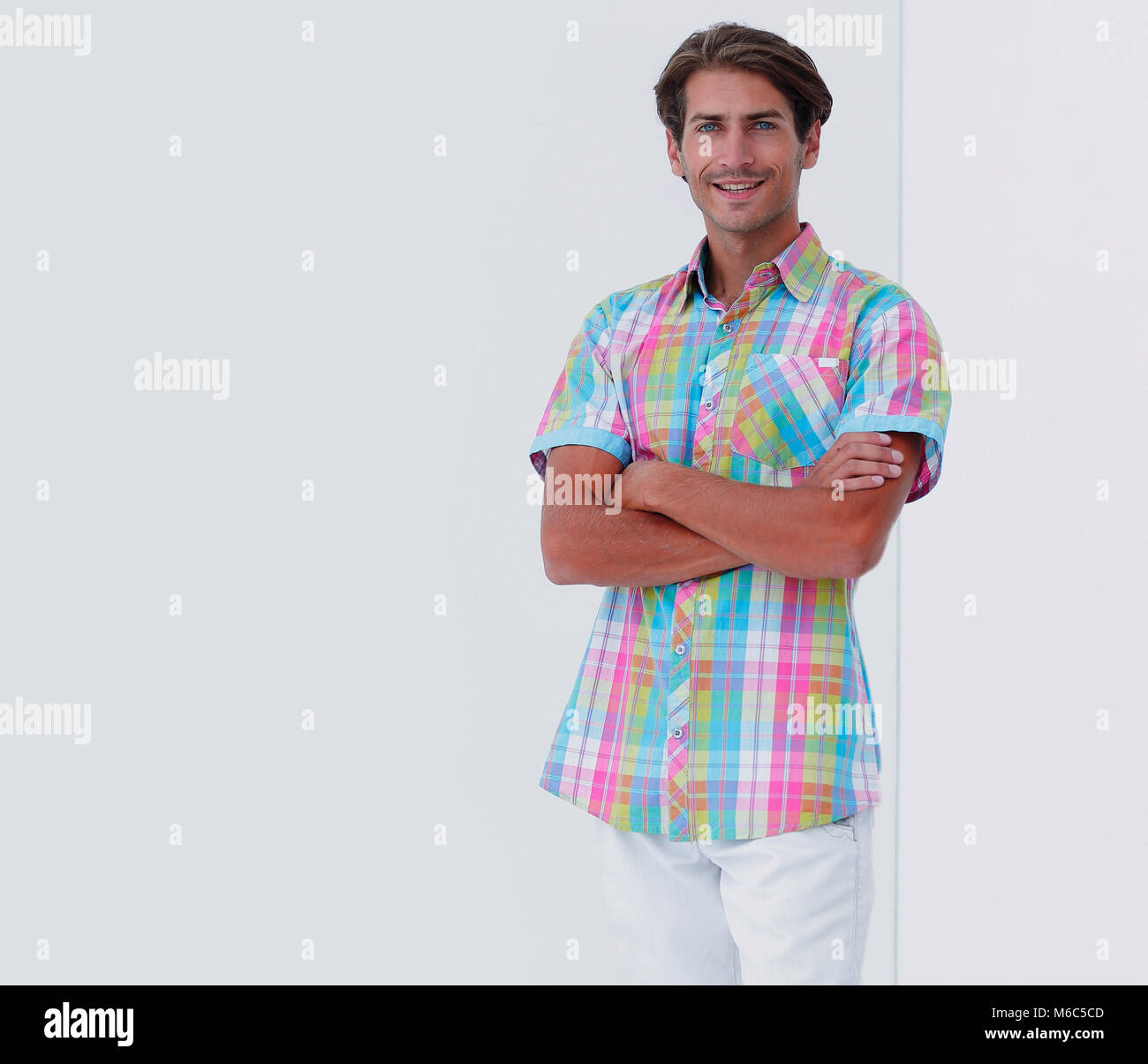 in full growth. portrait of modern young man Stock Photo - Alamy