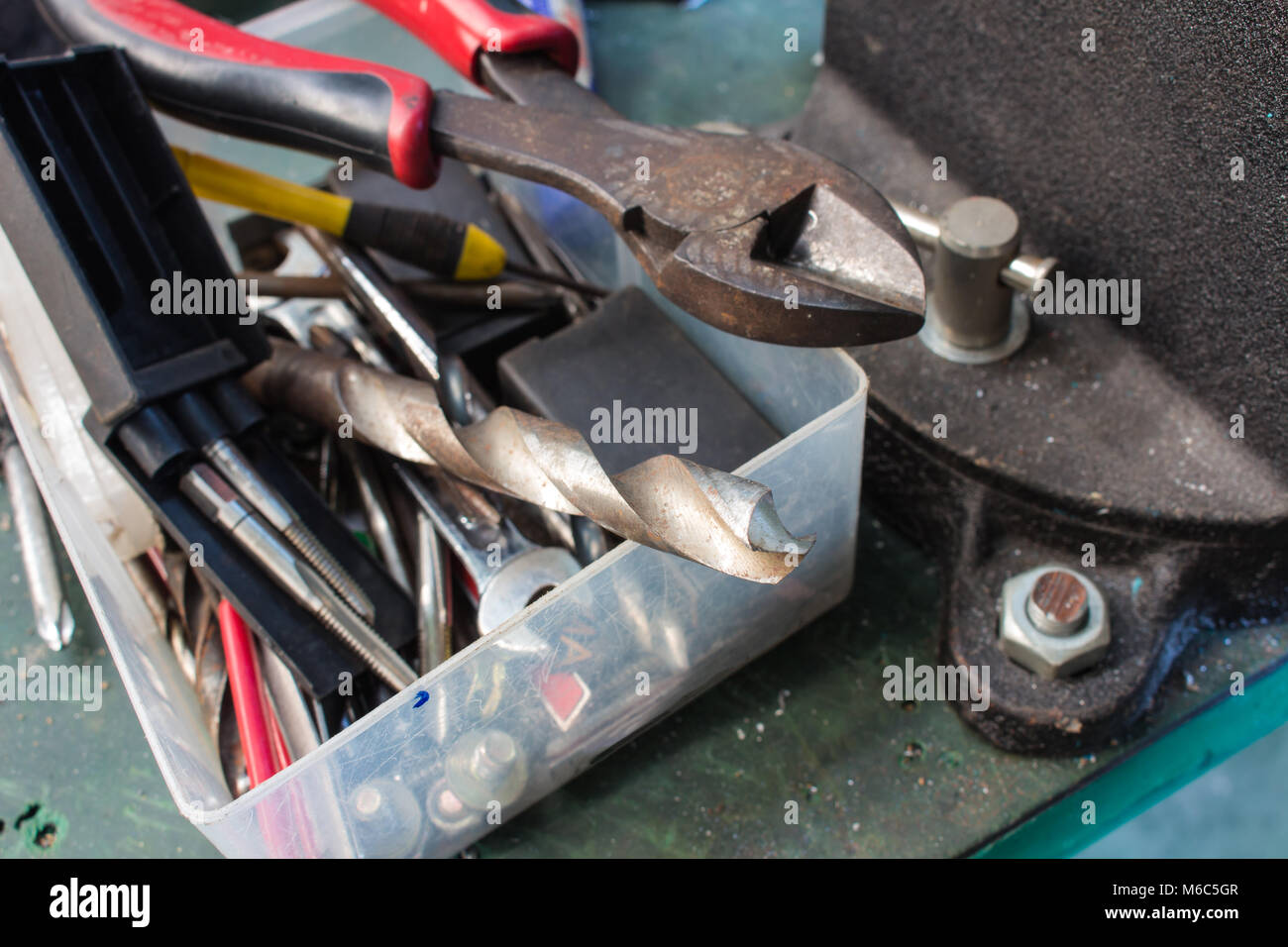The tools box Stock Photo - Alamy