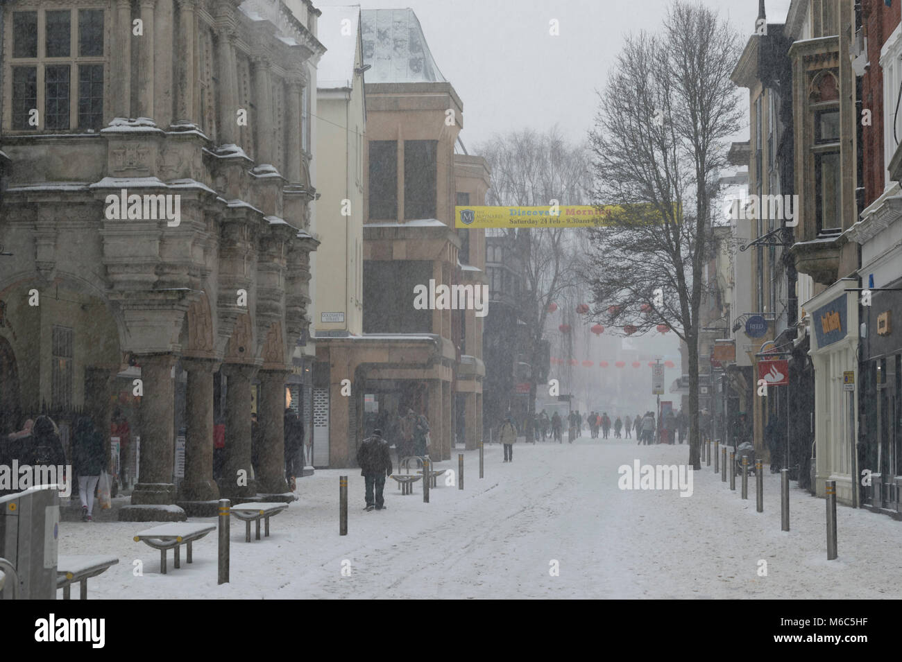 Beast of the east meets storm emma hi-res stock photography and images ...