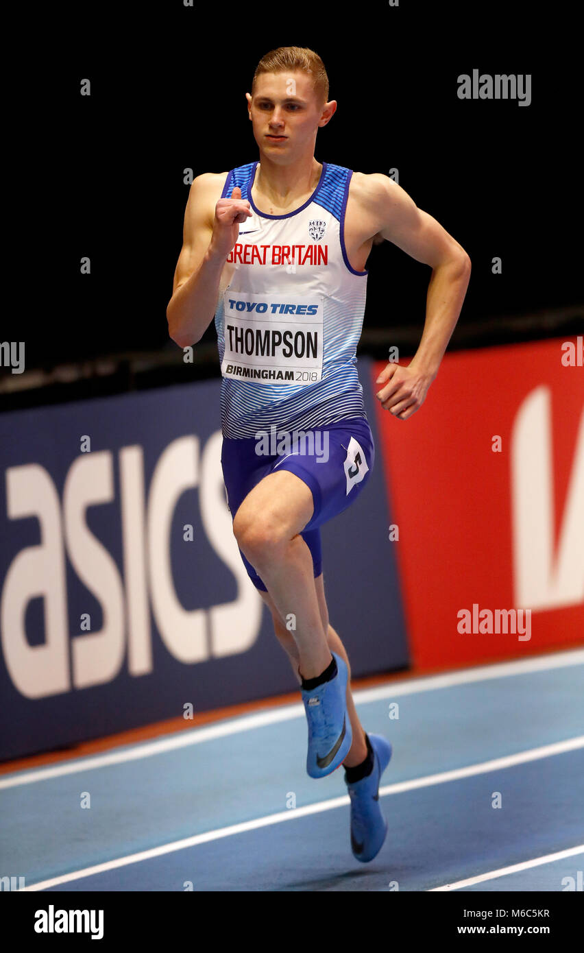 Great Britain's Lee Thompson in action in the Men's 400m Heat 5 during ...