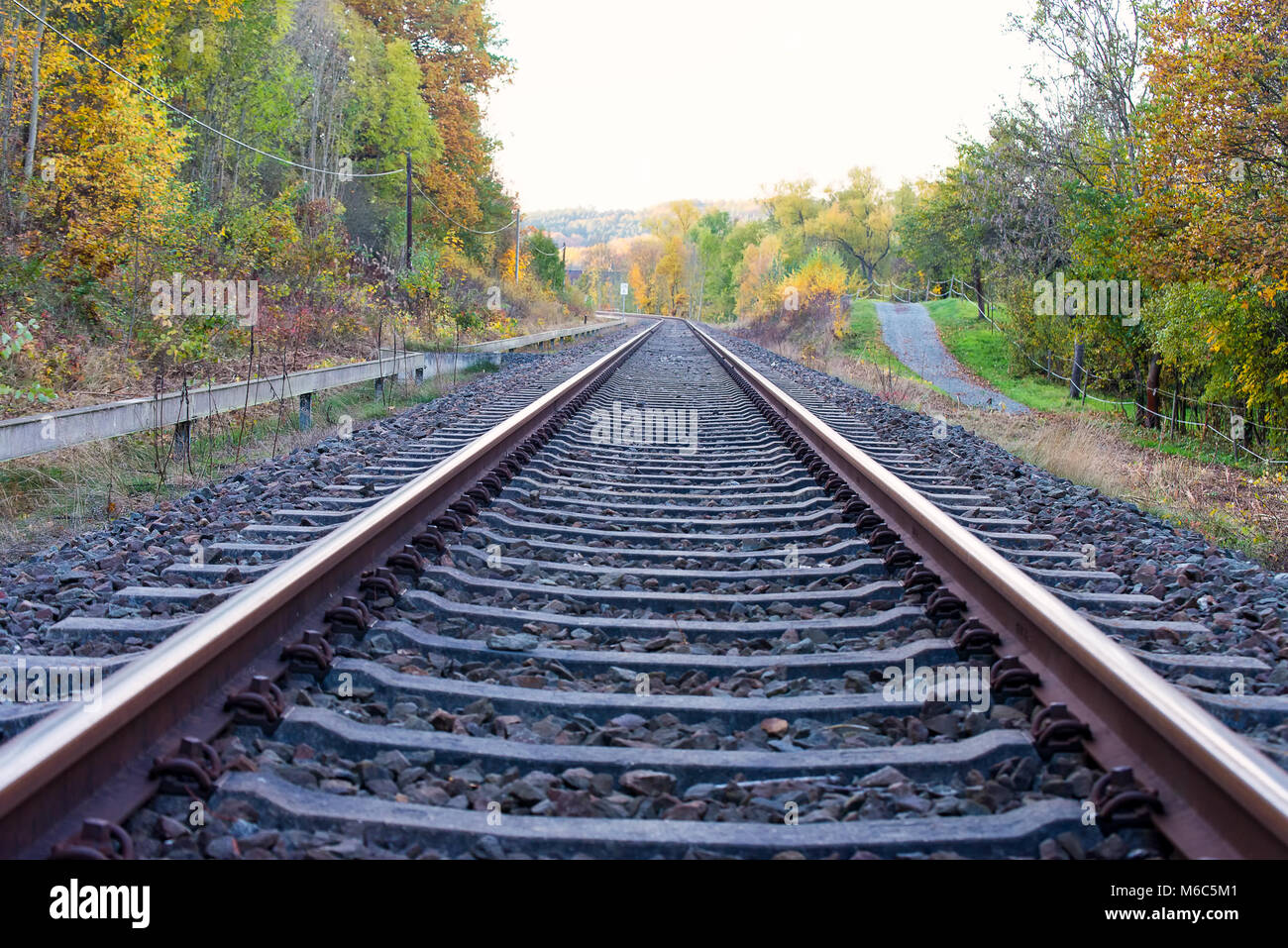 The railway track Stock Photo - Alamy