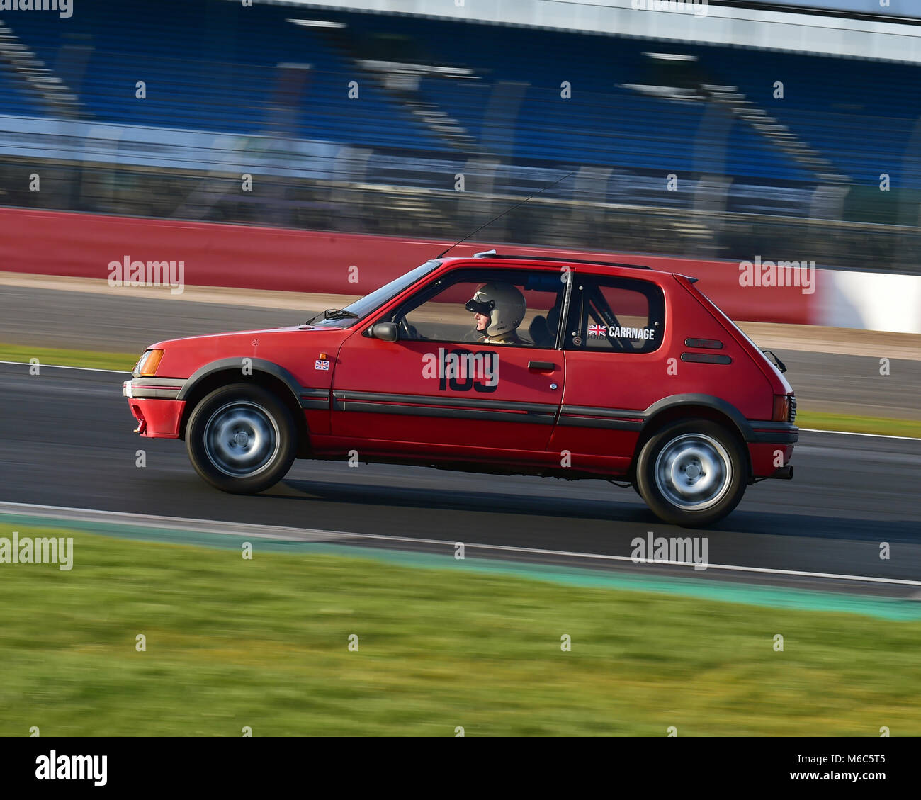 Miss Gillian Carr, Peugeot 205 Gti, VSCC, Pomeroy Trophy, Silverstone ...