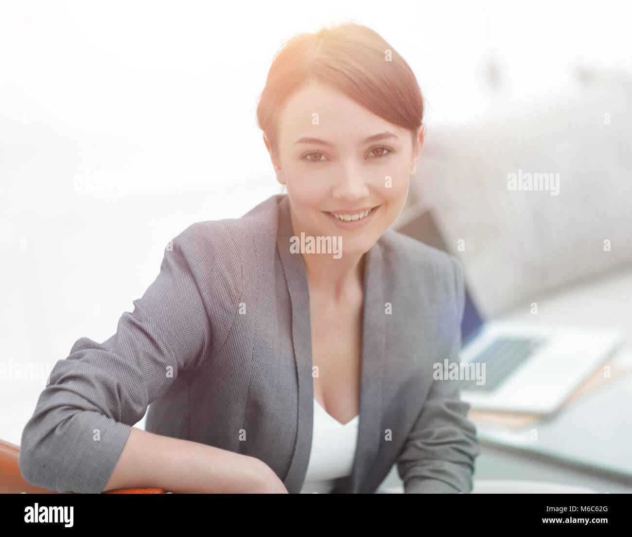 closeup portrait of a female psychologist in her private office Stock ...