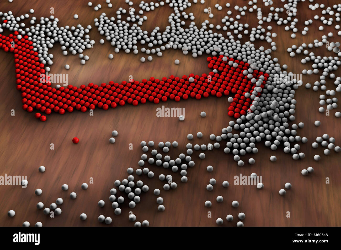 Ball and arrow Stock Photo - Alamy