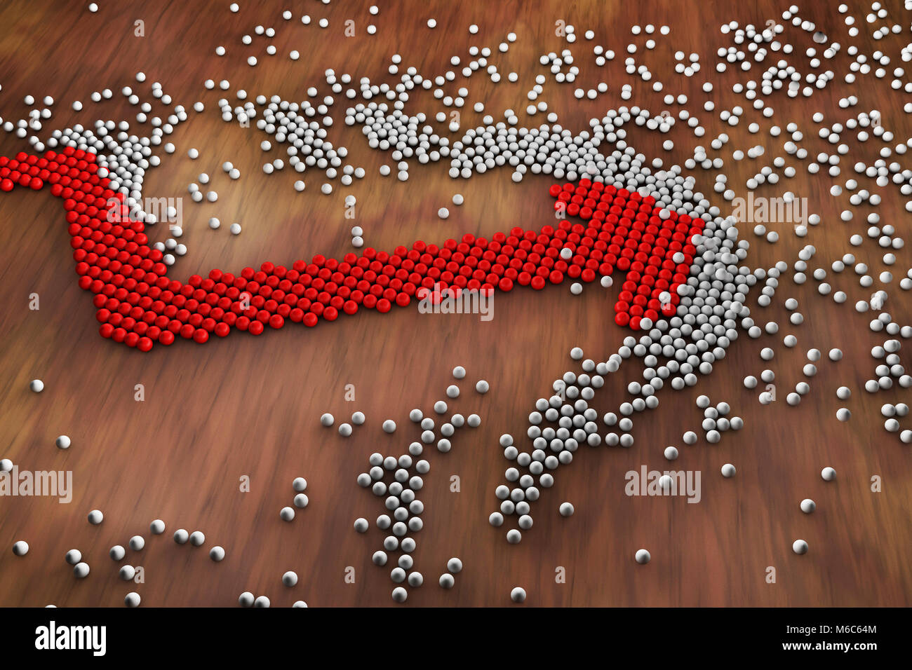 Ball and arrow Stock Photo - Alamy