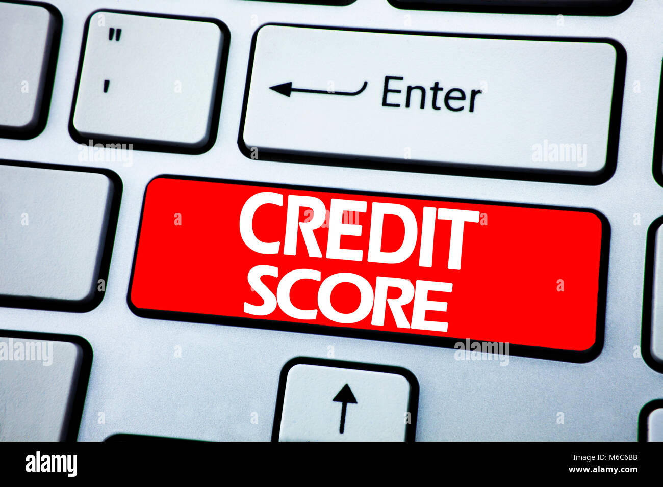 Handwriting Announcement text showing Credit Score. Business concept ...