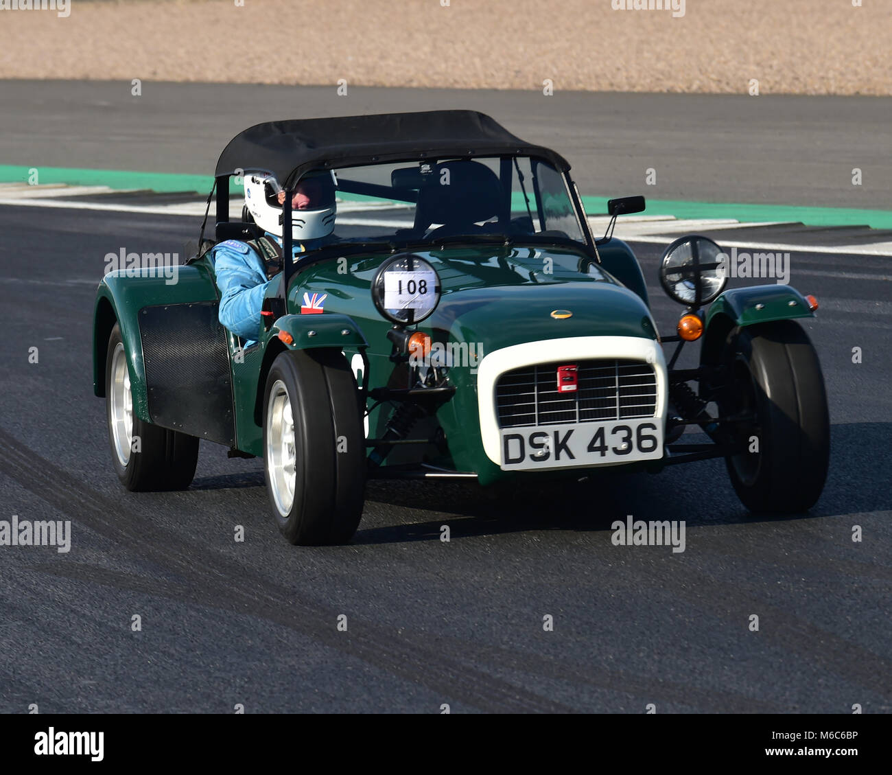 Roger Tushingham, Caterham 7, VSCC, Pomeroy Trophy, Silverstone, 24th ...