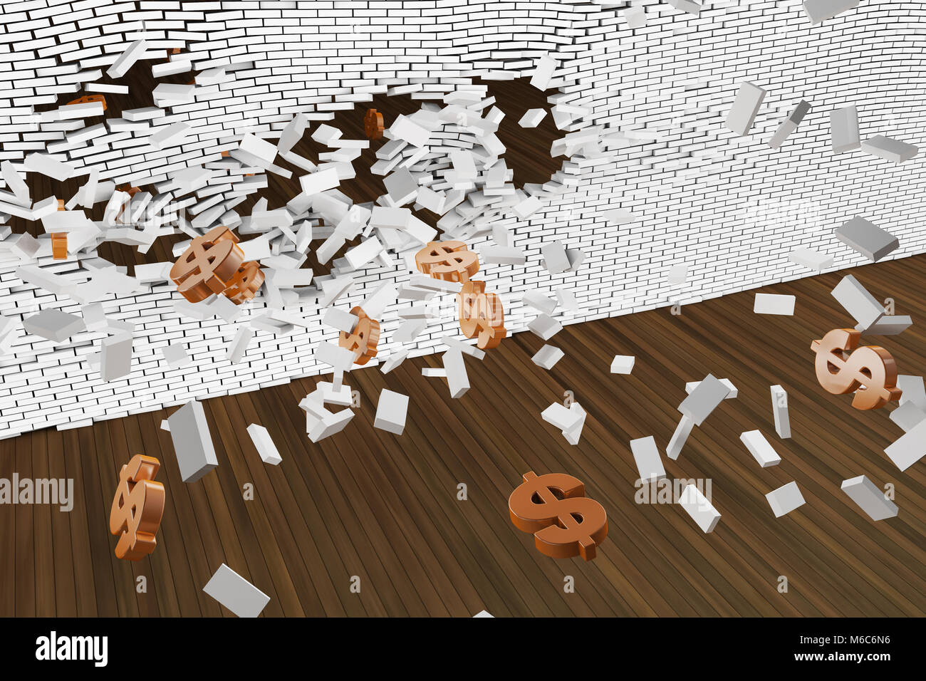 Financial reforms stimulate, break through barriers, currency symbols ...