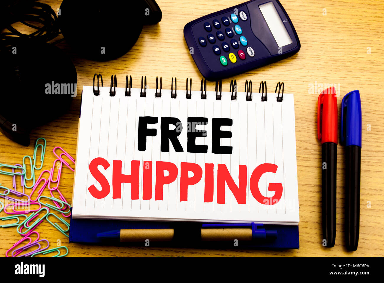 Conceptual hand writing text caption showing Free Shipping. Business ...