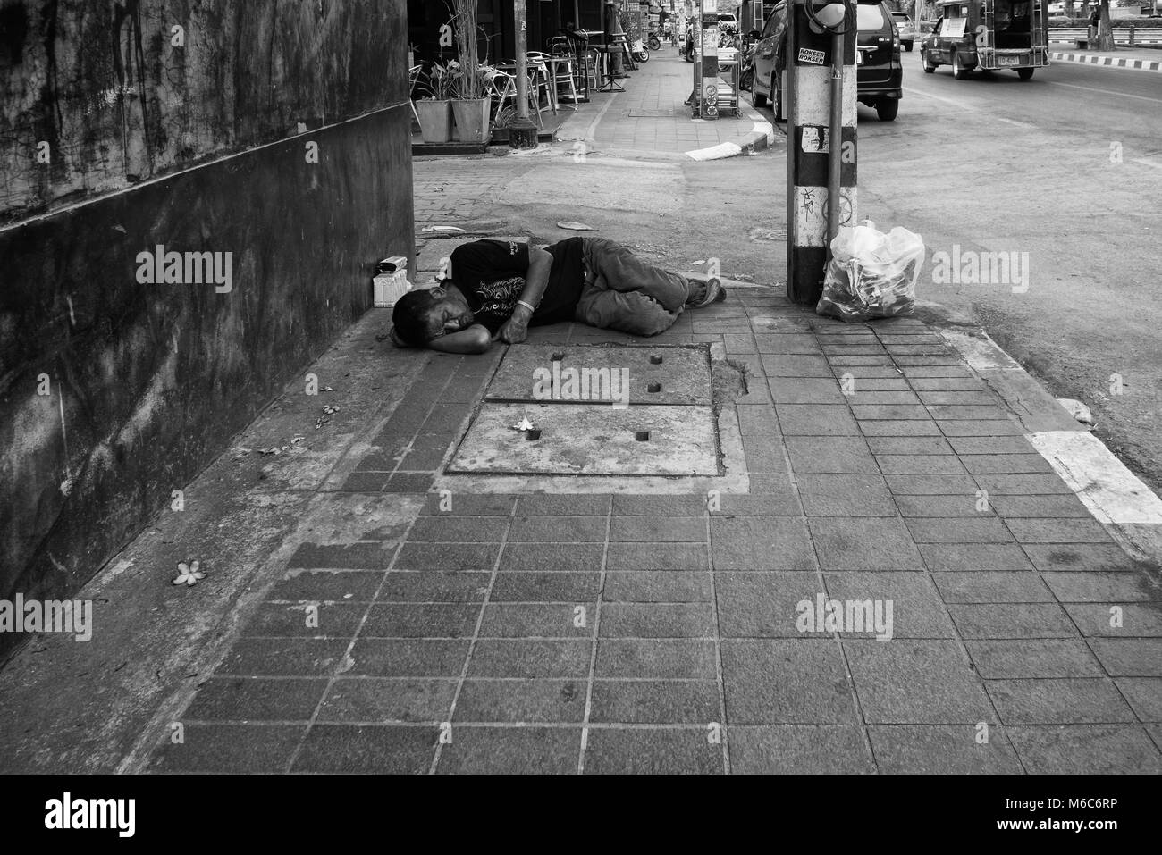Sleeping In Daytime On Street High Resolution Stock Photography and ...