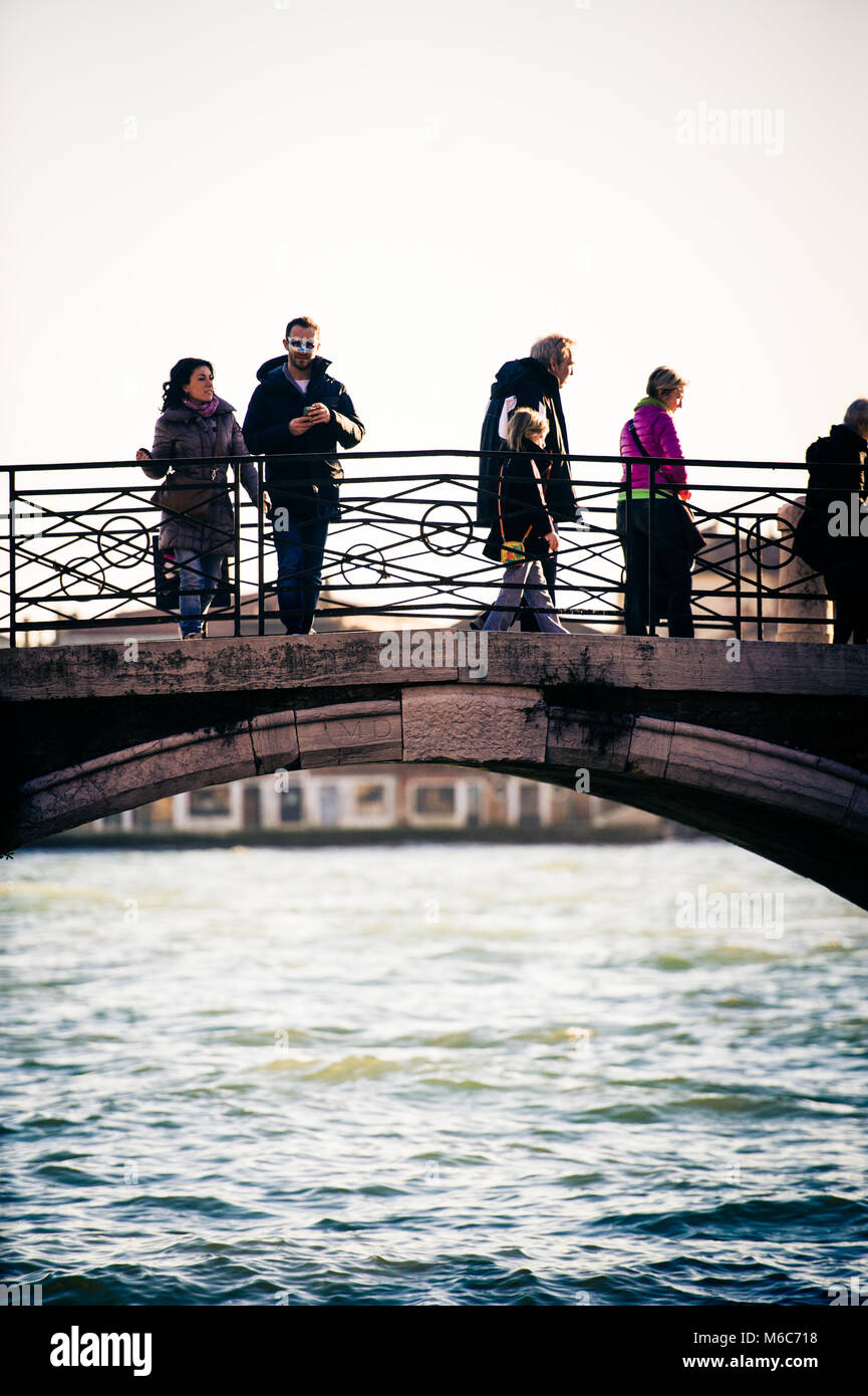 Figure Crossing Bridge Stock Photos & Figure Crossing Bridge Stock ...