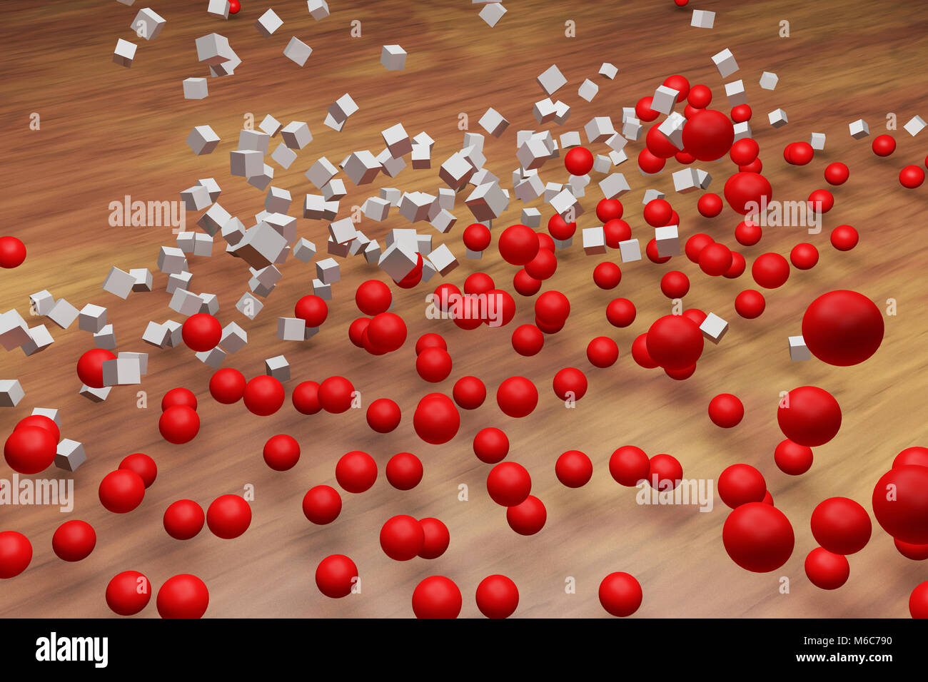 Many balls, confrontation Stock Photo - Alamy