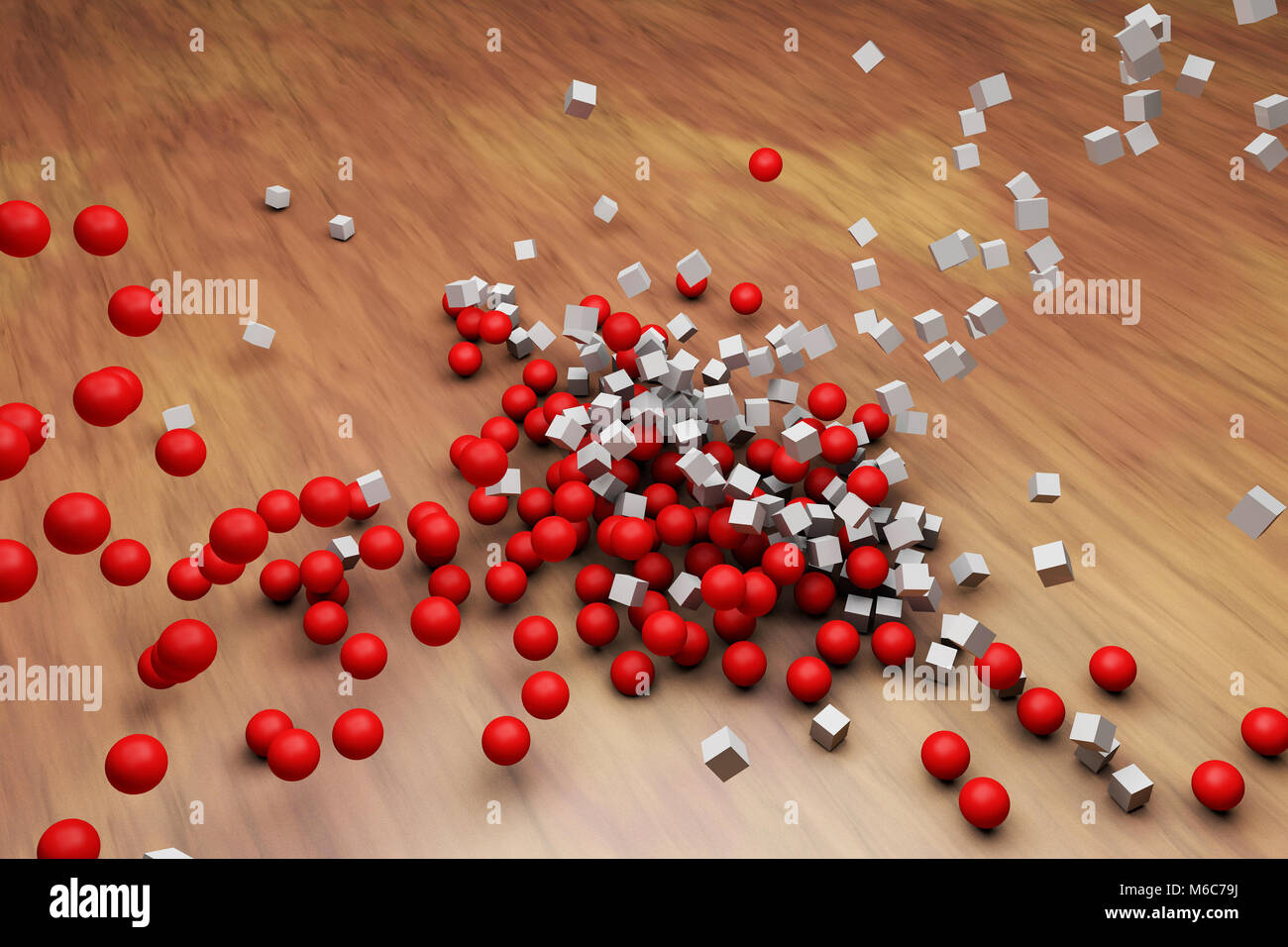 Many balls, confrontation Stock Photo - Alamy