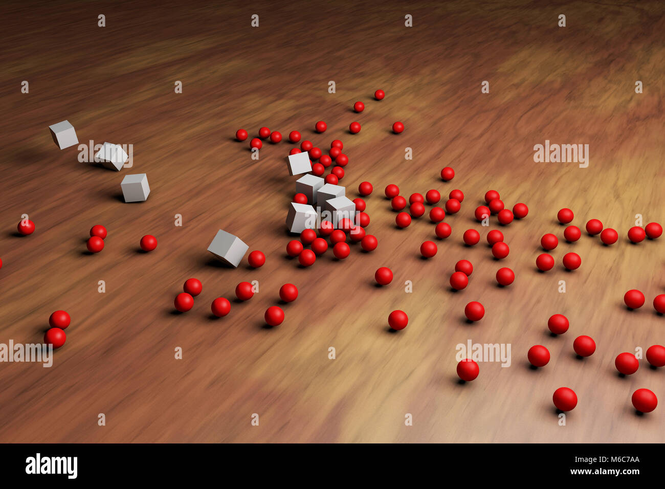 Many balls, confrontation Stock Photo - Alamy