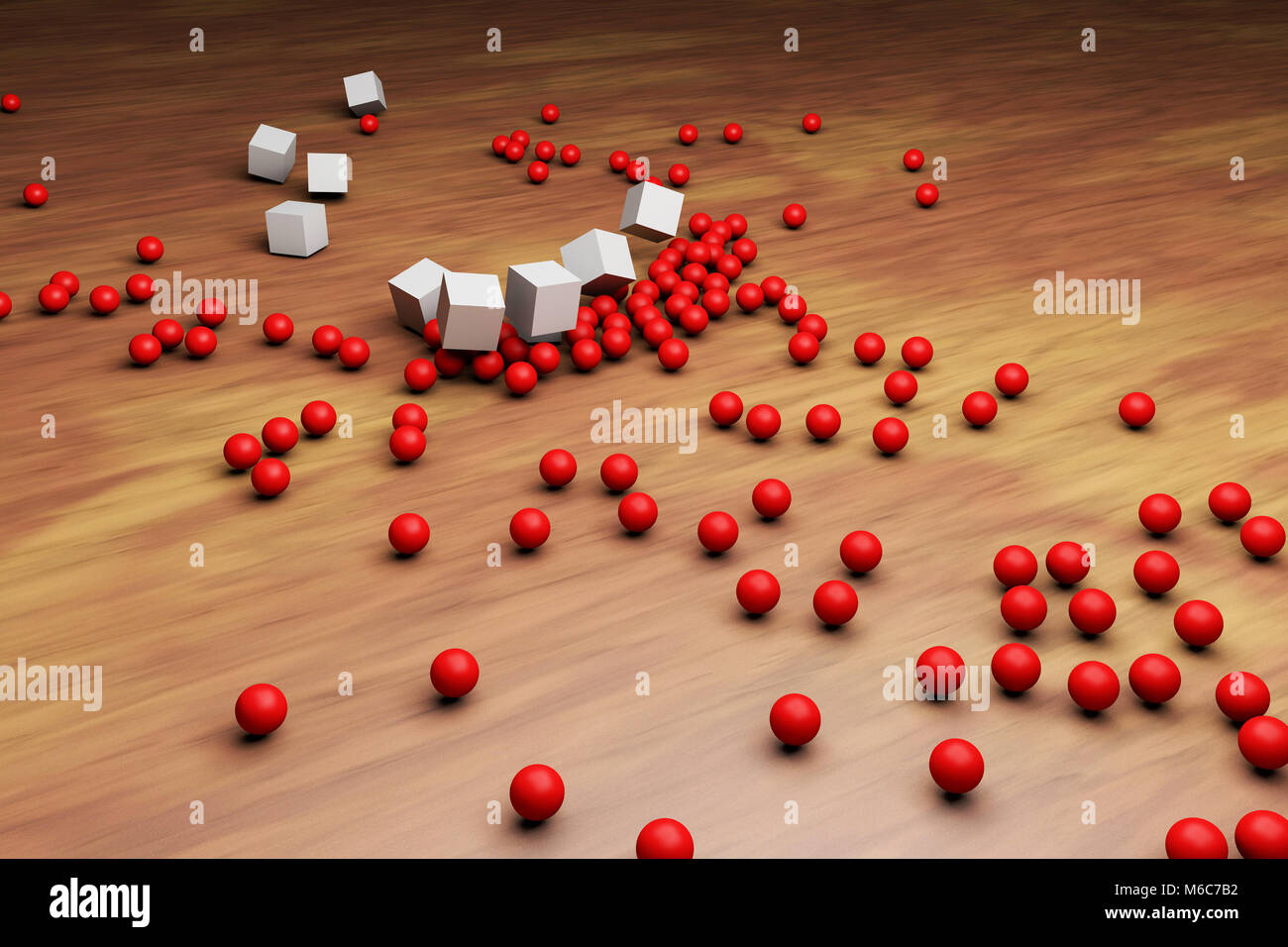 Many balls, confrontation Stock Photo - Alamy