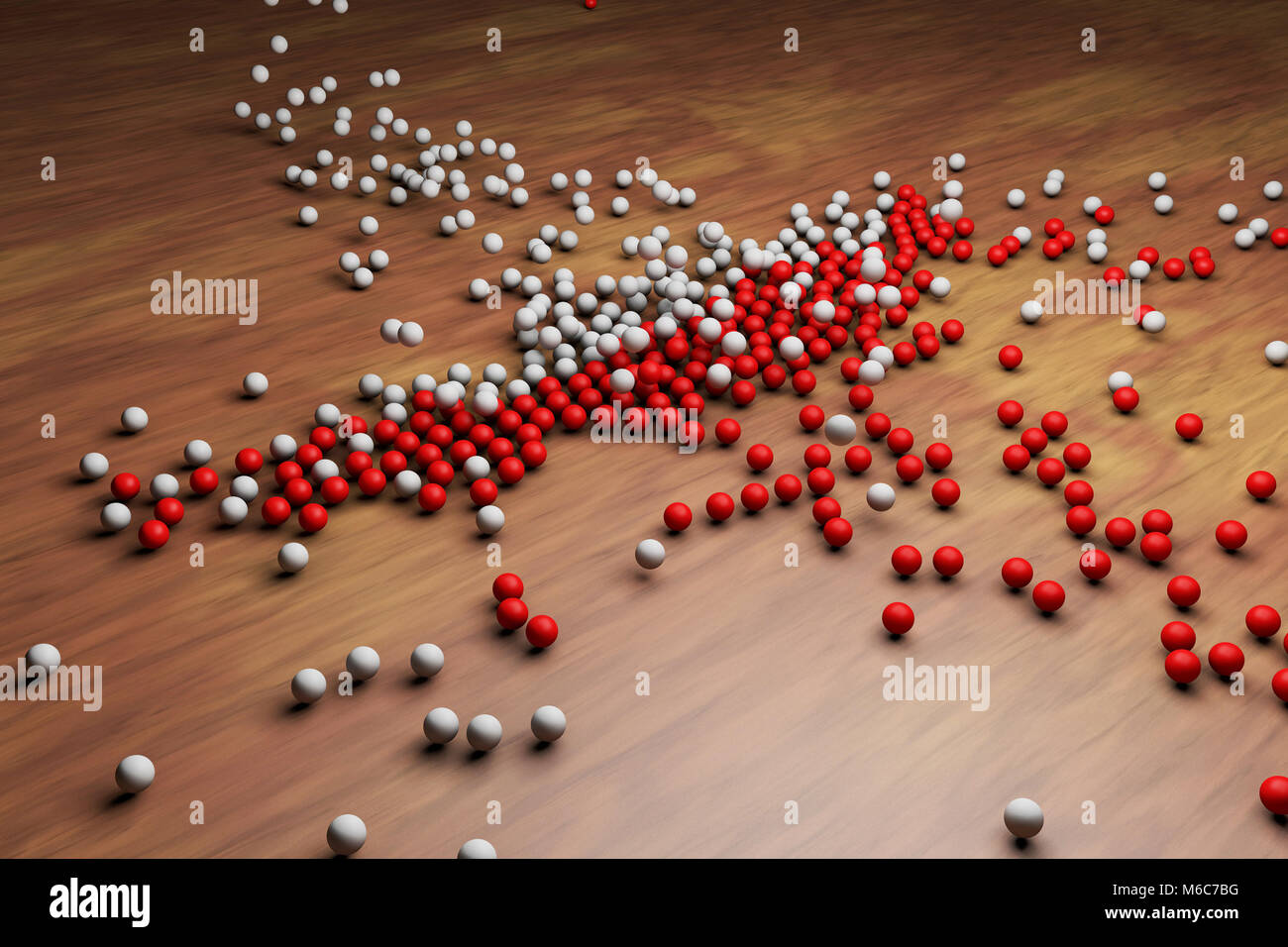 Many balls, confrontation Stock Photo - Alamy