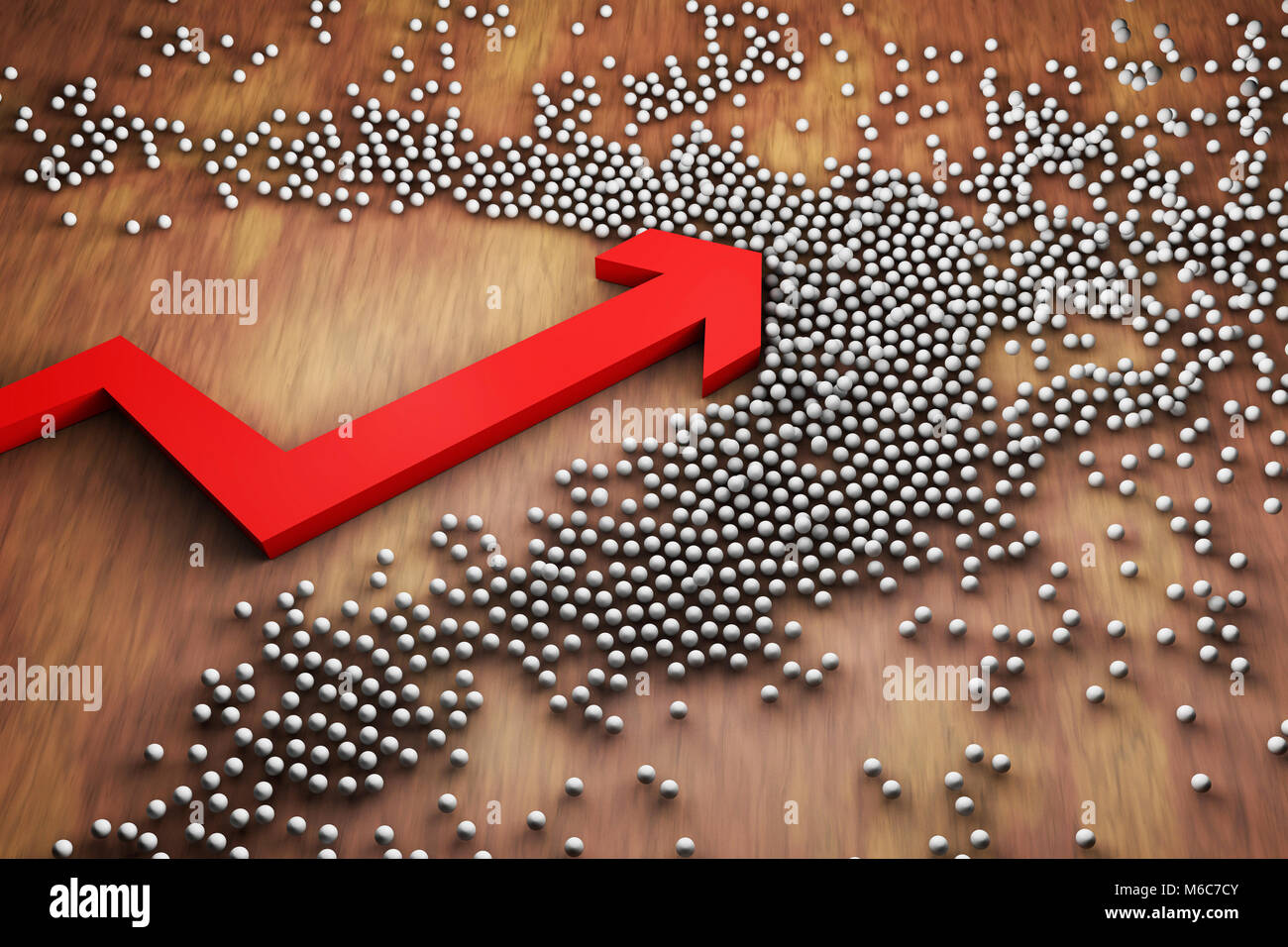 Ball and arrow Stock Photo - Alamy